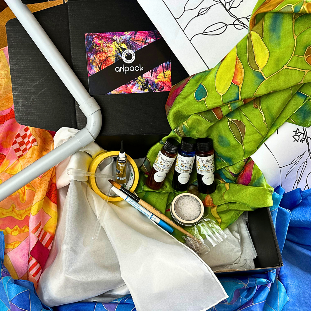 Silk painting course and kit. – Art Pack