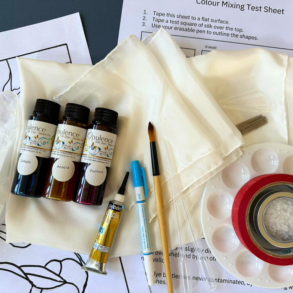 Silk painting course and kit. – Art Pack